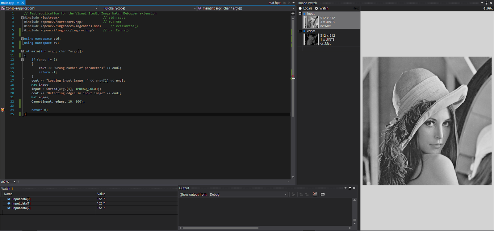 [OpenCV 강의] 번외편 OpenCV debugging tool 소개(Image Watch) - Signal Processing Engineer's Blog