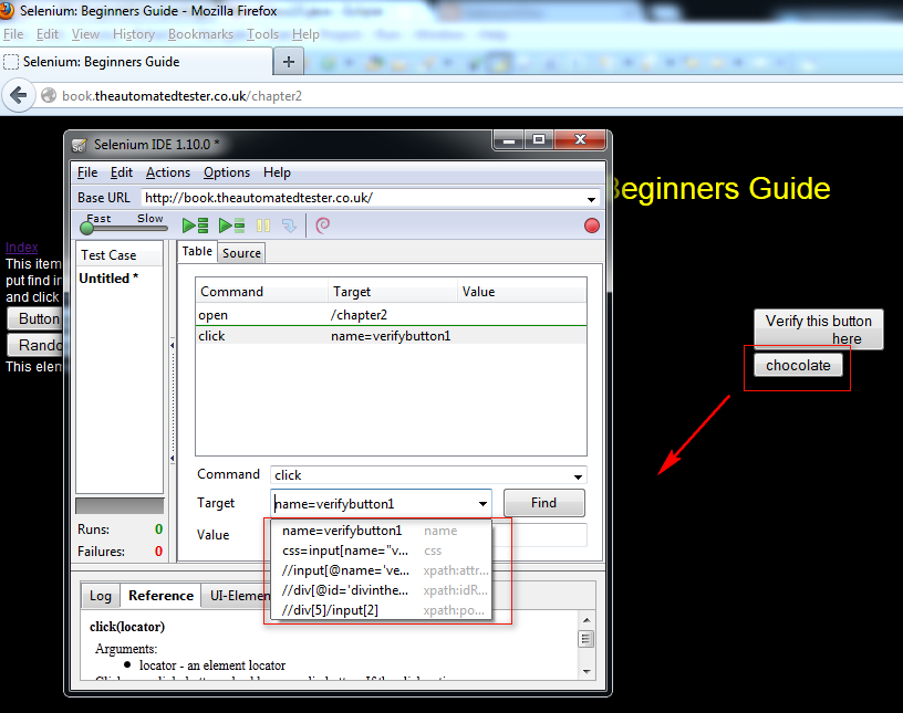 Selenium By Arun 302 Finding Locators For Ui Elements Using The