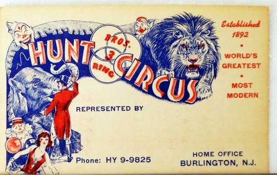 THE BALLOON MAN: HUNT BROS CIRCUS--1950's