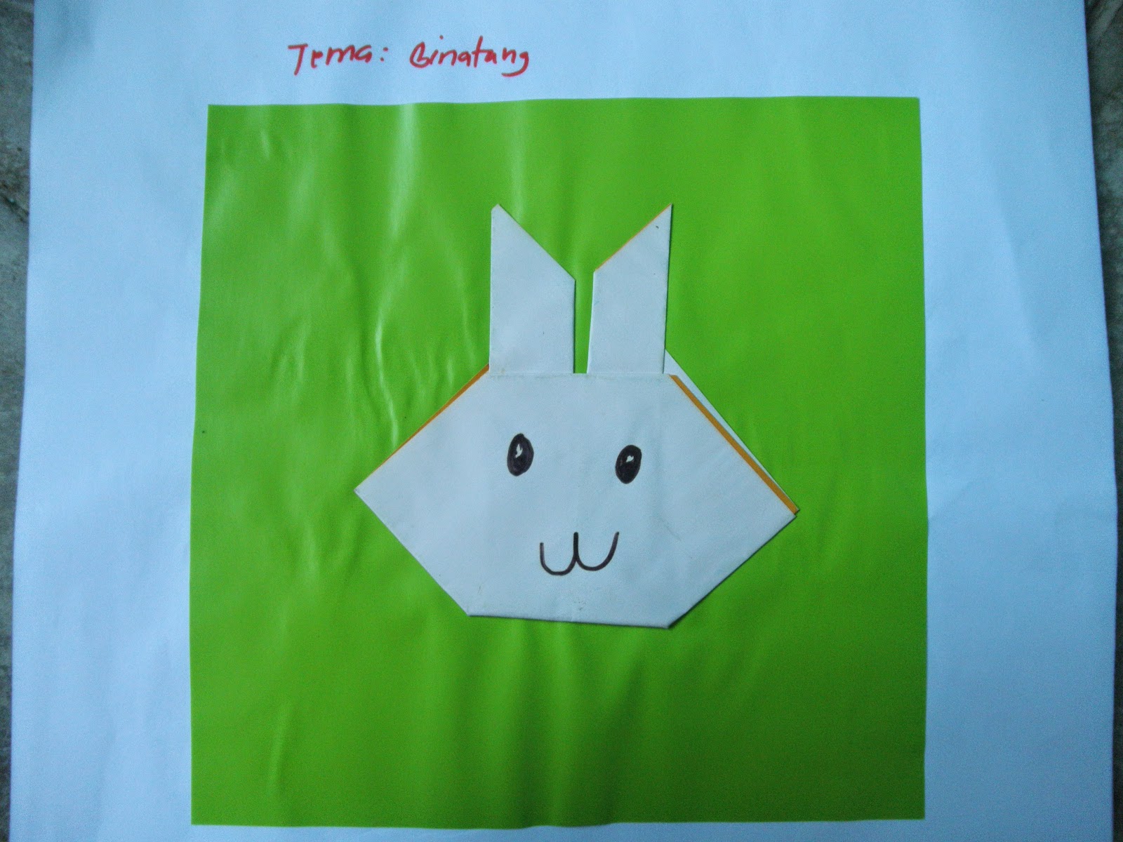 contoh origami (melipat kertas) untuk PAUD berdasarkan tema | Goresan Kecil