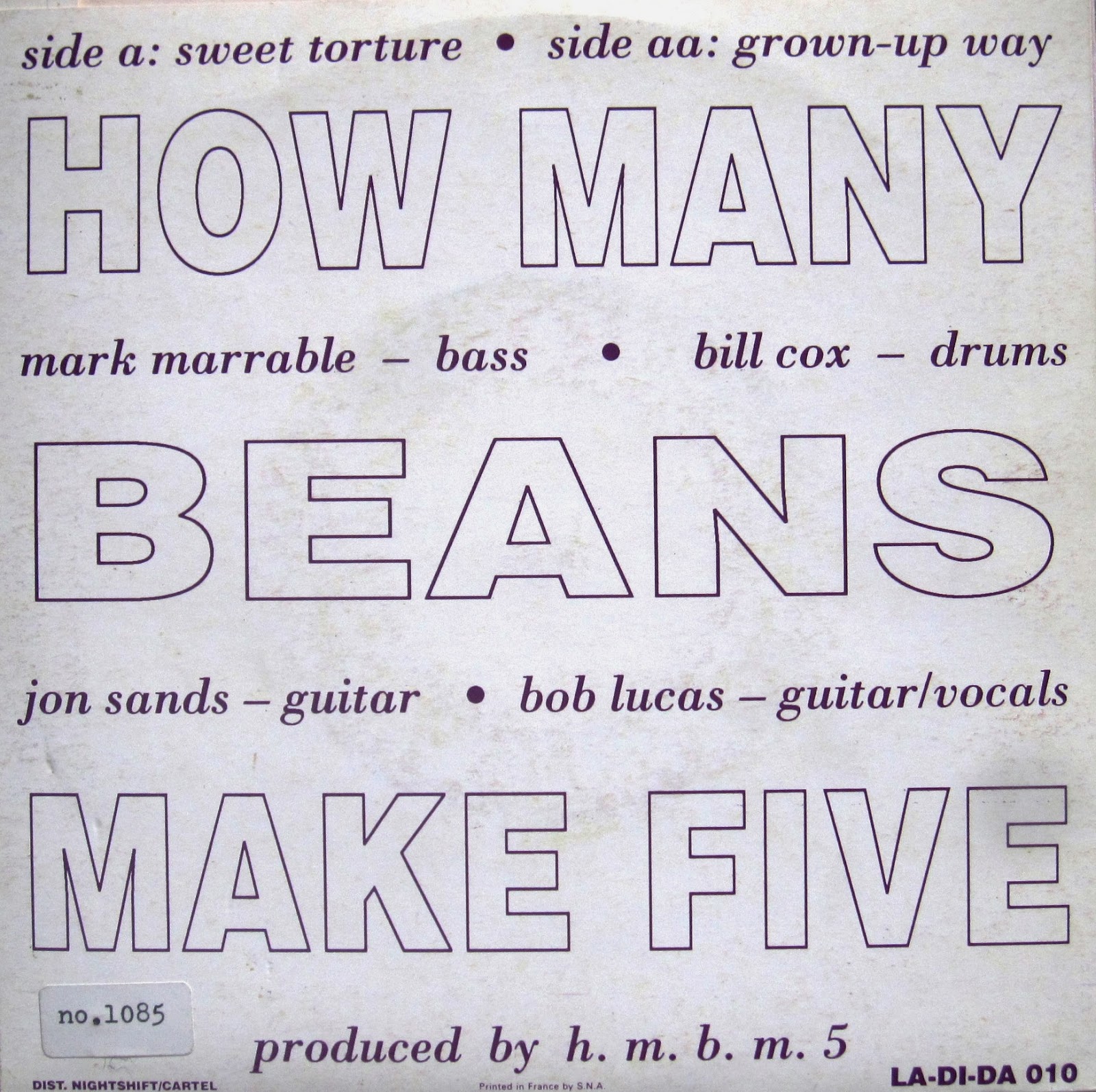 From A Northern Place: How Many Beans Make Five - Sweet Torture (7")