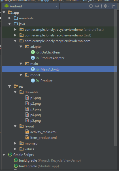 Android: RecyclerView hiển thị GridLayoutManager, LinearLayoutManager ...