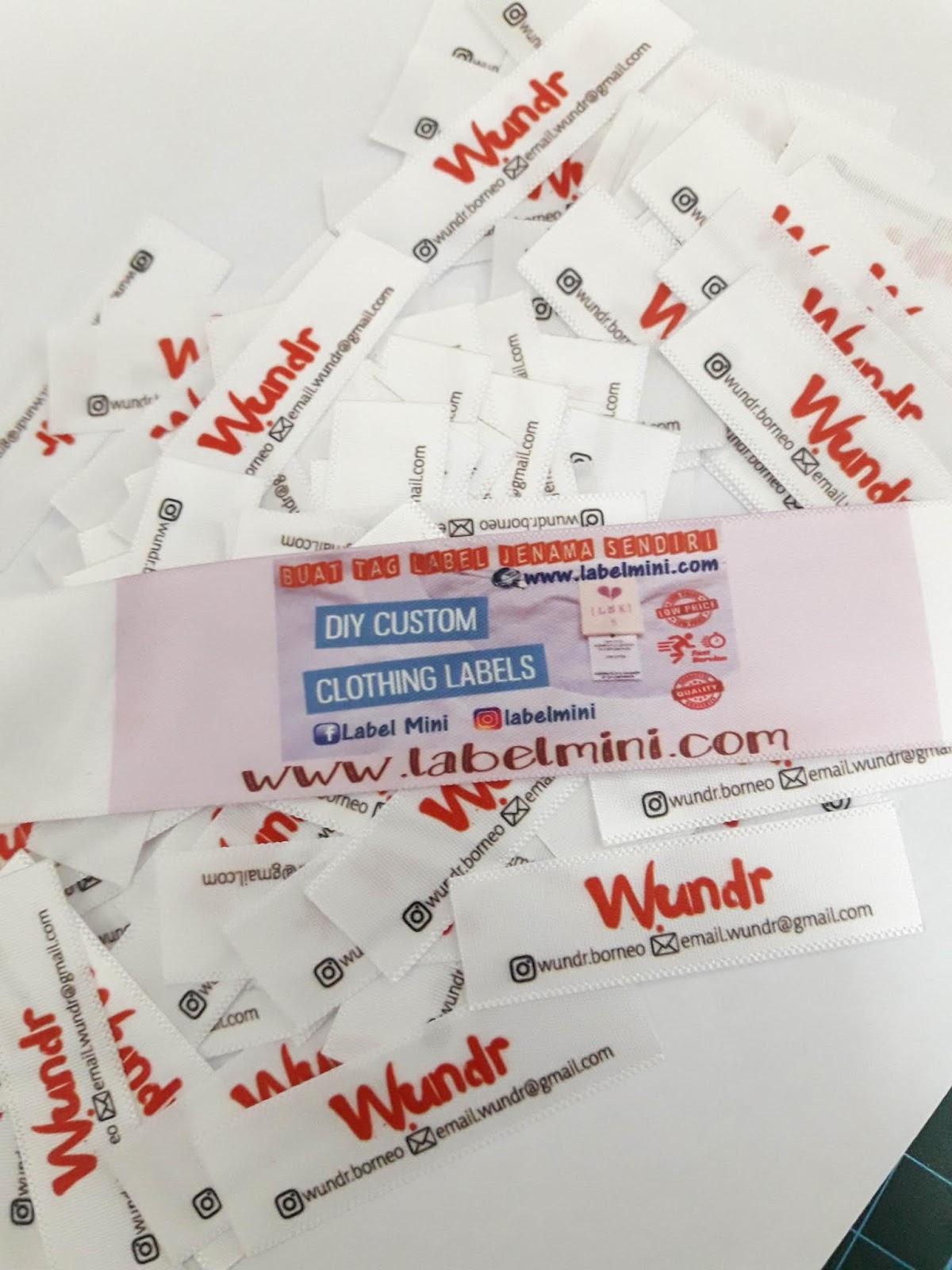 Buat Tag Label Print Jenama Sendiri... - Membuat tag label pakaian ...