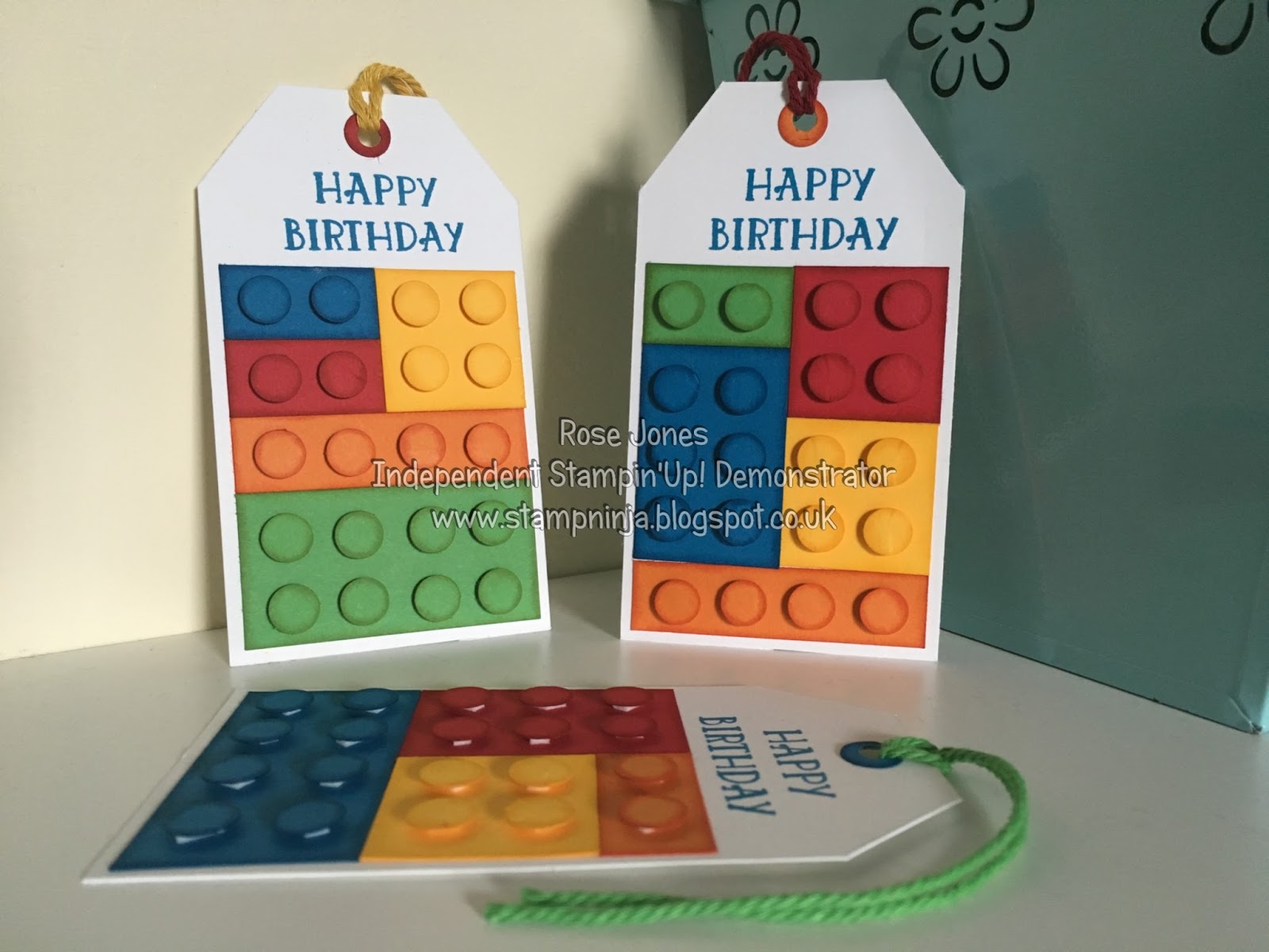 Stamp Ninja: Lego Birthday Tags