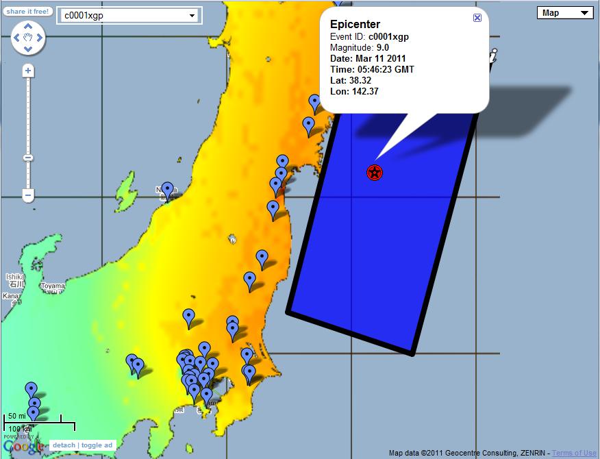 #All-things-spatial: Japan hit by massive earthquakes