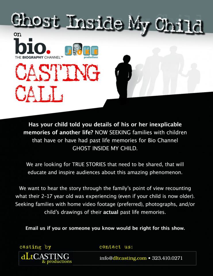 Casting Call for BIO Channel ~ The Crypto Crew