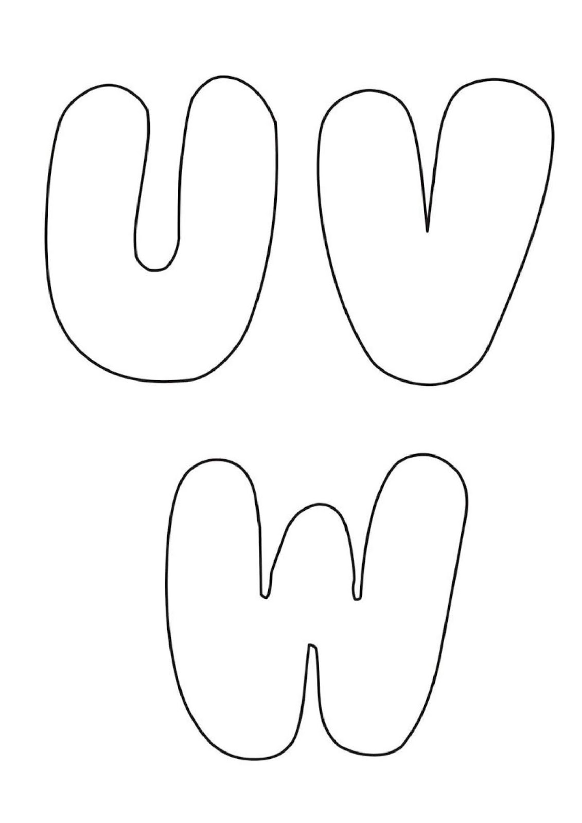 ABC - Letras do alfabeto para imprimir: 60 moldes do alfabeto lindos ...