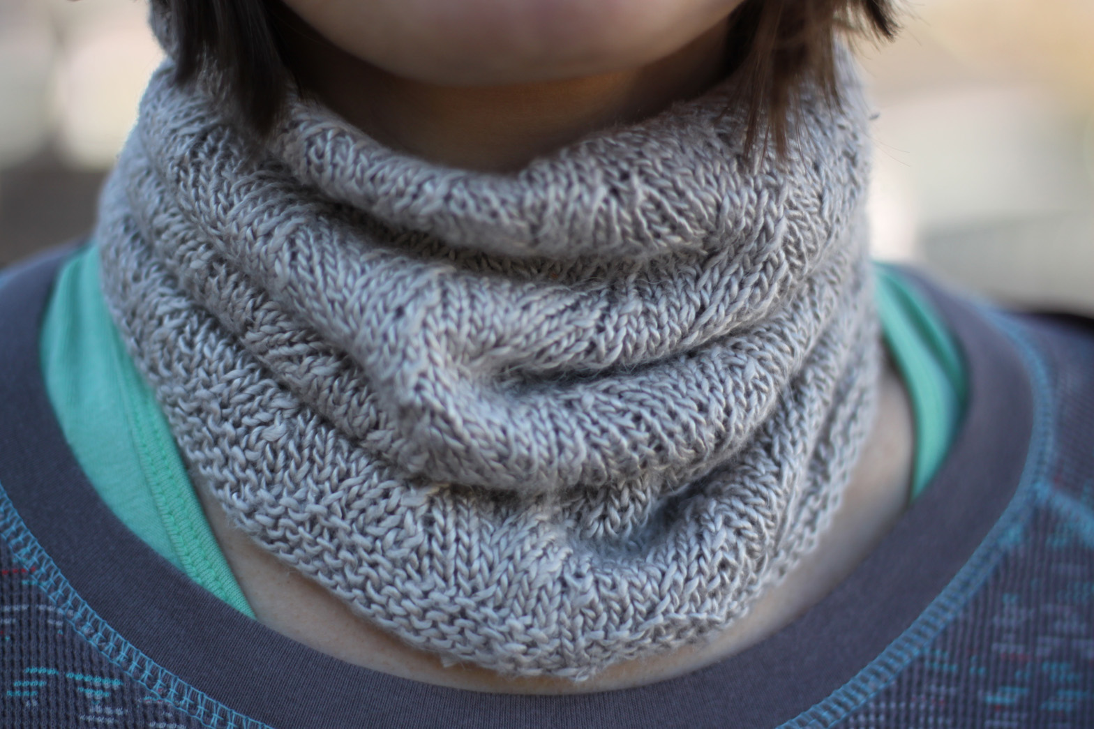 TrinKnitty: Silk Herringbone Cowl