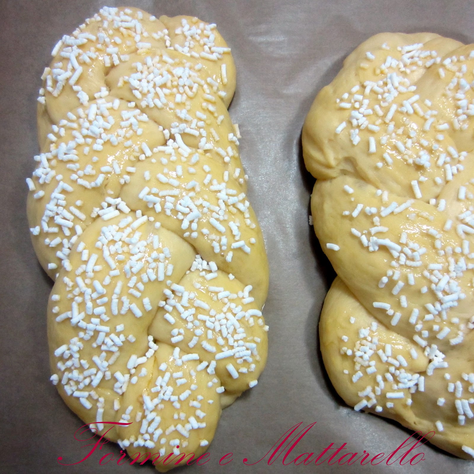 TRECCIA DI PASTA LIEVITATA da formineemattarello su Akkiapparicette