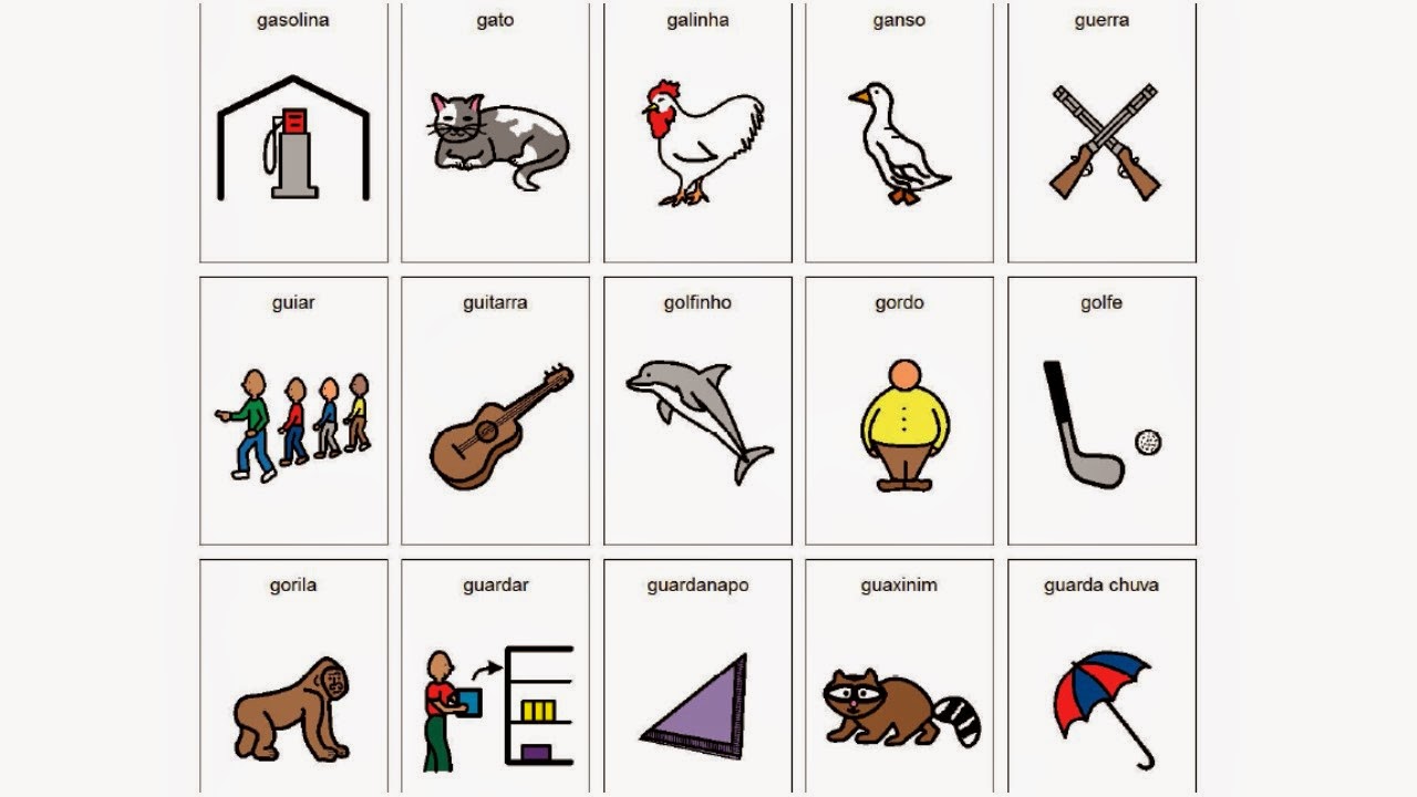 Alta Mente - Materiais Psicoterapêuticos: Fonema /g/