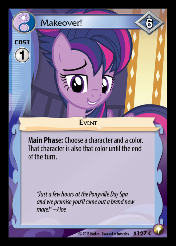 My Little Pony Makeover! Equestrian Odysseys CCG Card | MLP Merch