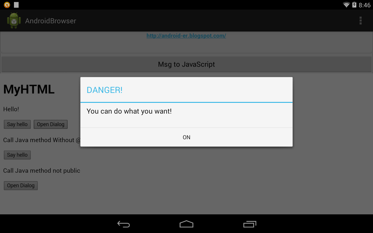 Android Er Calling Between Android Java Methods And Webview Javascript With Javascriptinterface
