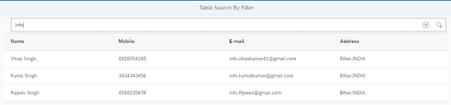 SAPUI5/SAP FIORI snippets and information: Search in Table by using ...