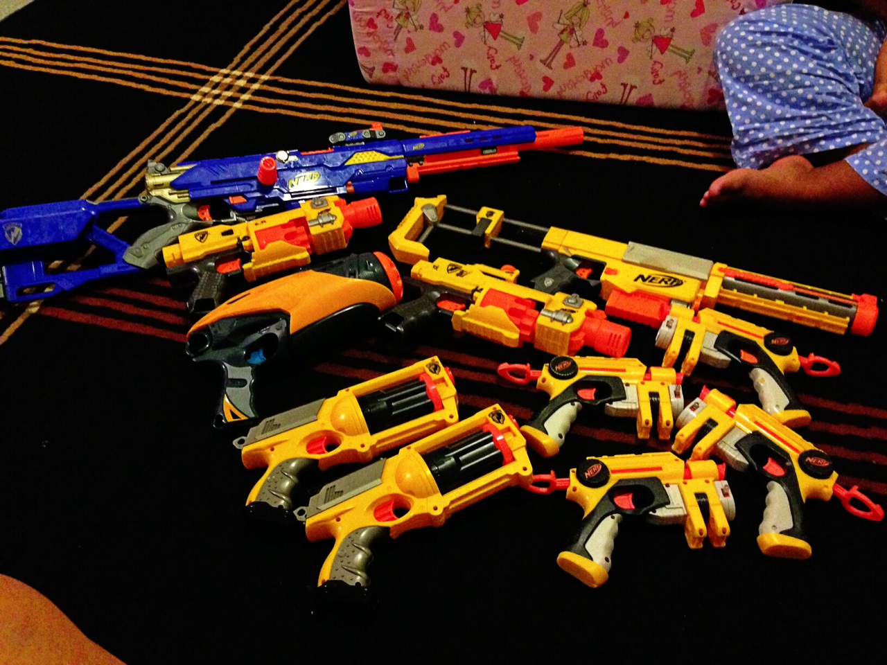 Khaia: NERF GUNS!