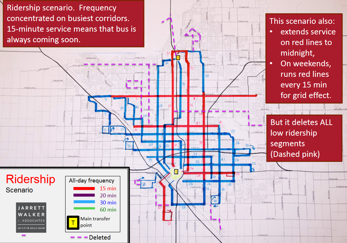 Discussion begins in Fresno about prioritizing frequency over coverage ...