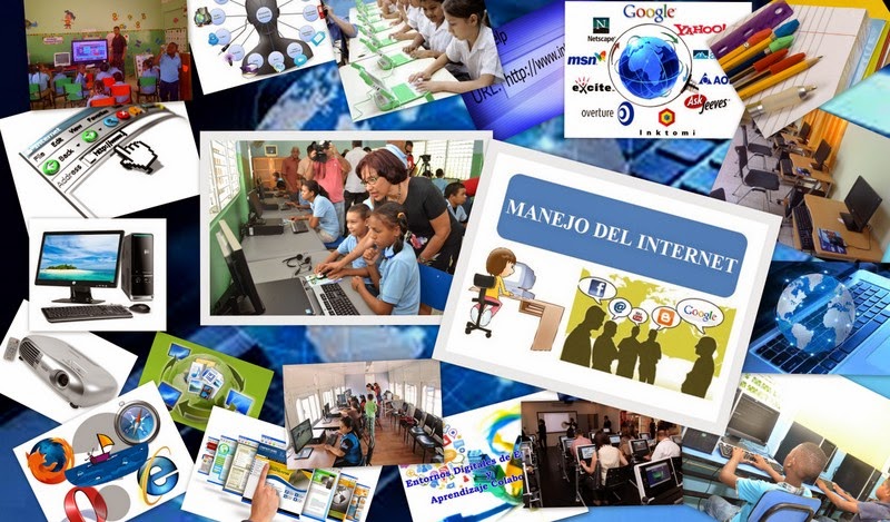 Aula Virtual: Collage sobre Practica Docente "Manejo del Internet"