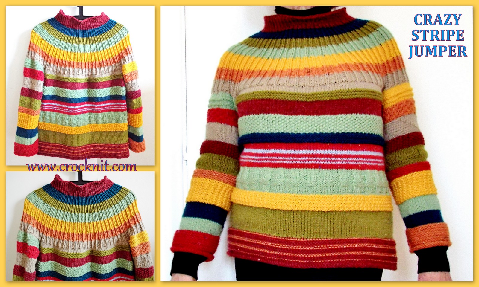 MICROCKNIT CREATIONS: Knit me a CRAZY STRIPE JUMPER