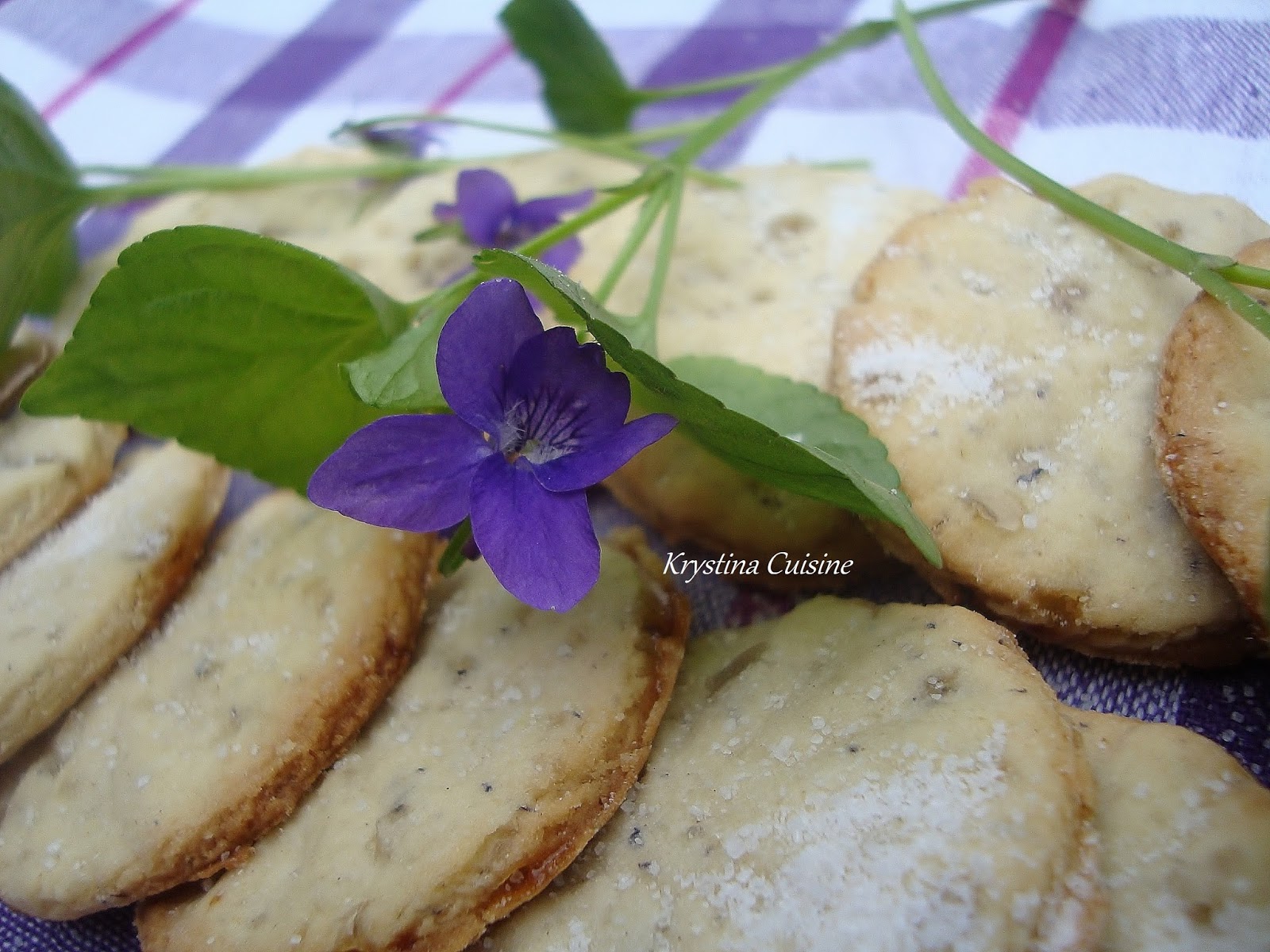 Krystina cuisine: Sablés à la Violette