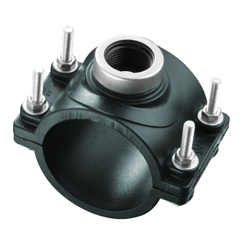 CLAMP SADDLE COMPRESSION FITTING POLYETHYLENE ~ PT.GOLDEN INDAH PRATAMA