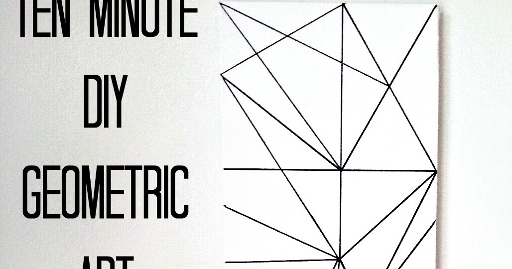 The simplest diy geometric art....or how to fool your toddler into ...