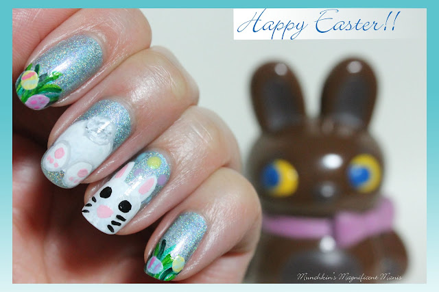 Munchkin’s Magnificent Manis: Hoppy Easter- Easter Nail Design
