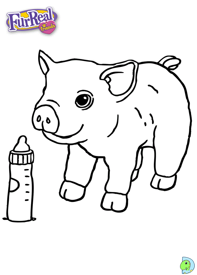 Dinokids - Desenhos para colorir: Desenhos de FurReal para colorir