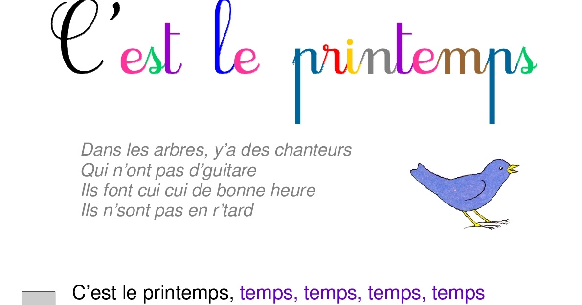 laclassedefrederique: C'est le printemps