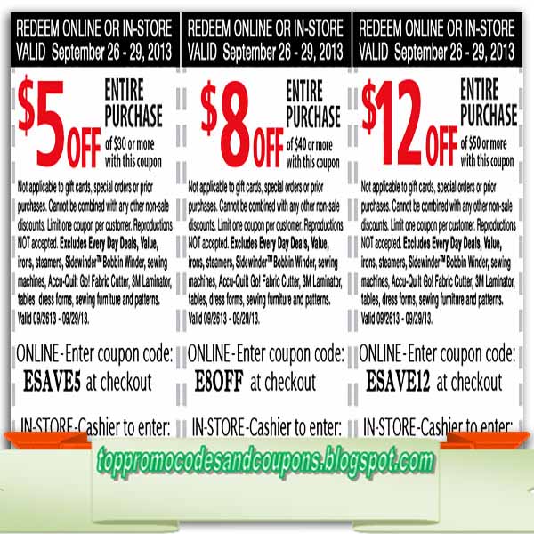 Free Promo Codes and Coupons 2023: Hancock Fabrics Coupons