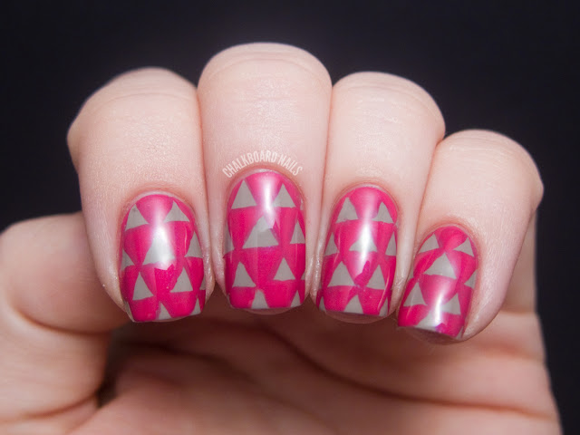 Triangle Pattern Nails | Chalkboard Nails | Phoenix, Arizona Nail Artist
