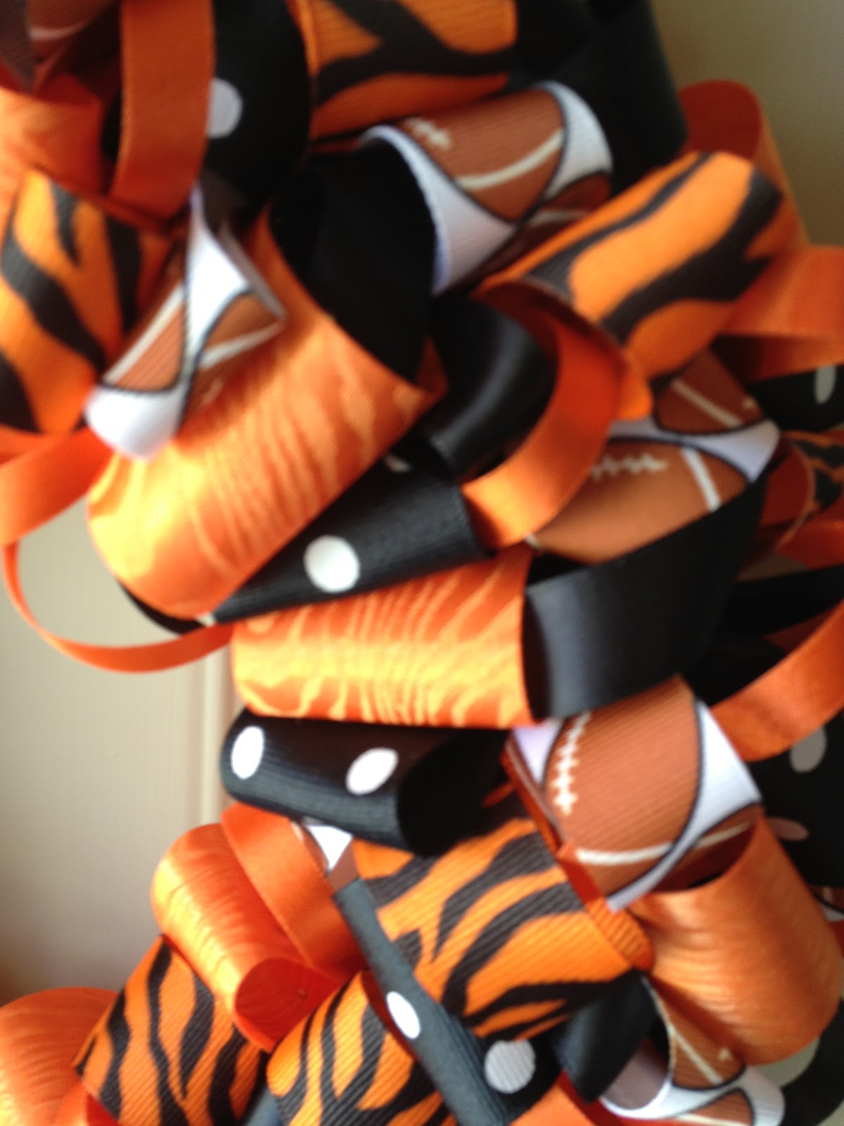 Katie's Ribbon Wreaths: Cincinnati Bengals Ribbon Wreath
