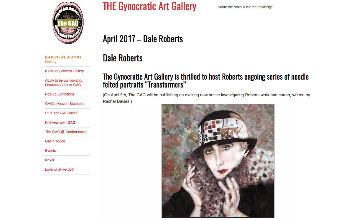 Dale Roberts | Sculptor: Artist of the Month . . THE Gynocratic Art Gallery