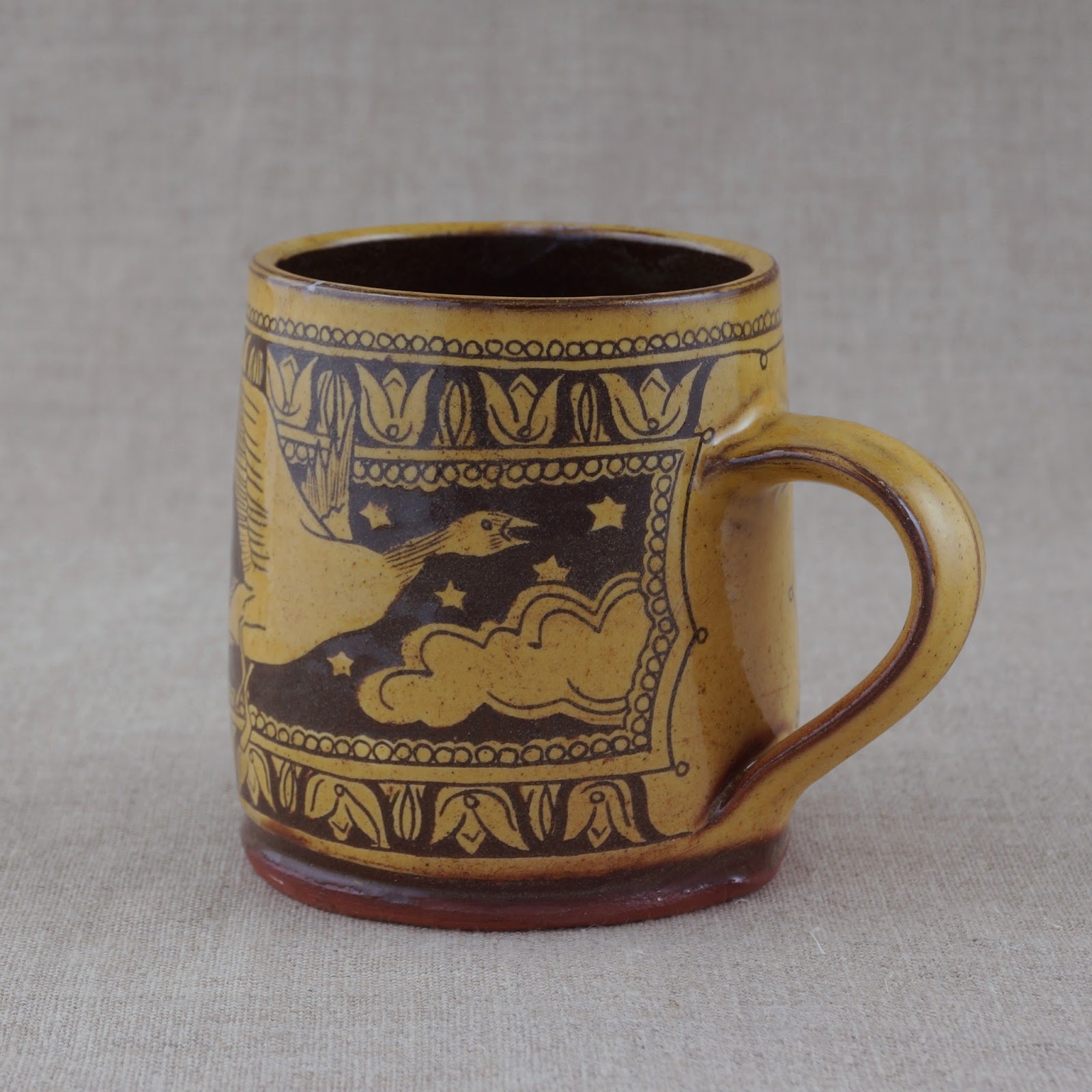 Slipware Pottery - Decorative Artist , Illustrator and restorer -KBMorgan