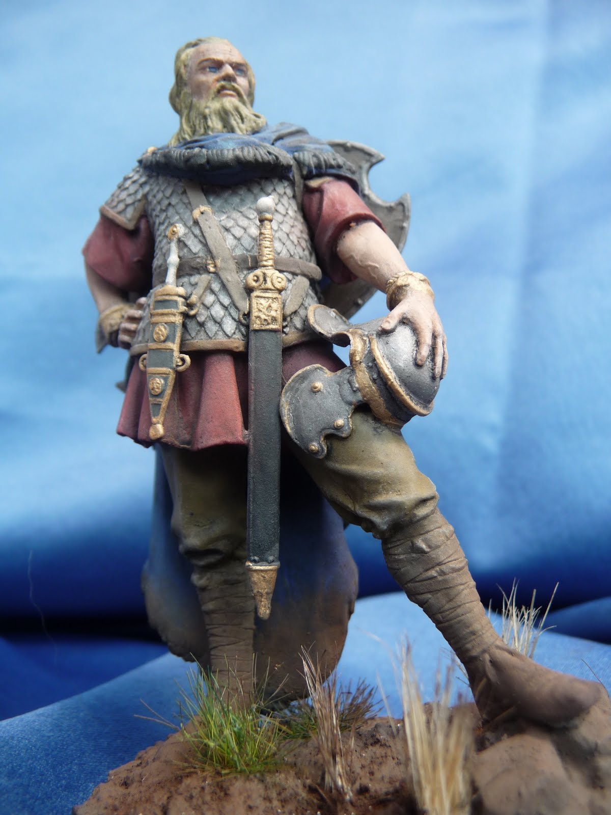 MODELLOURS WORKSHOP: Marcomannic warrior, Pegaso Models 75mm