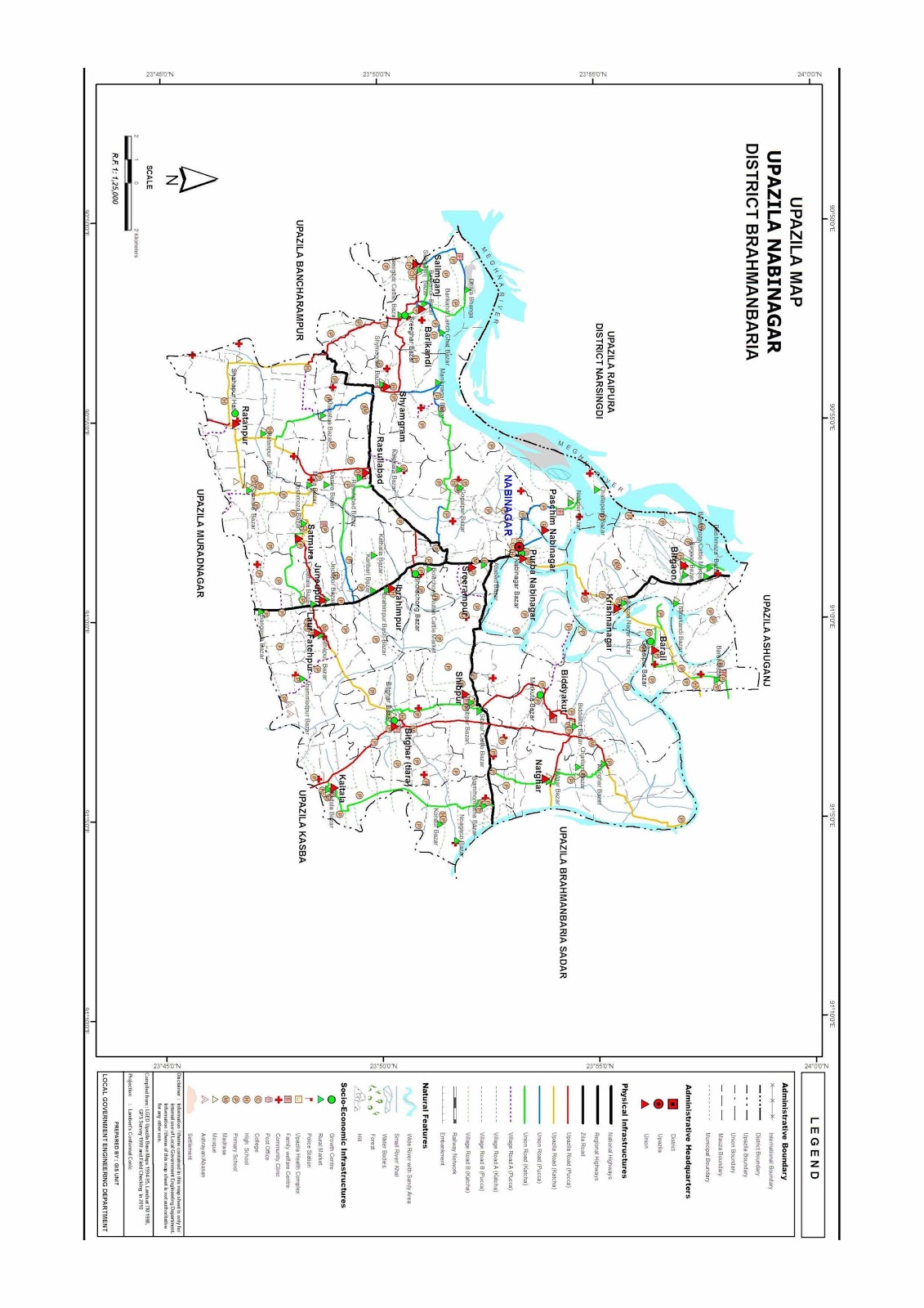 MODERN IBRAHIMPUR: Nabinagar Upazila Map