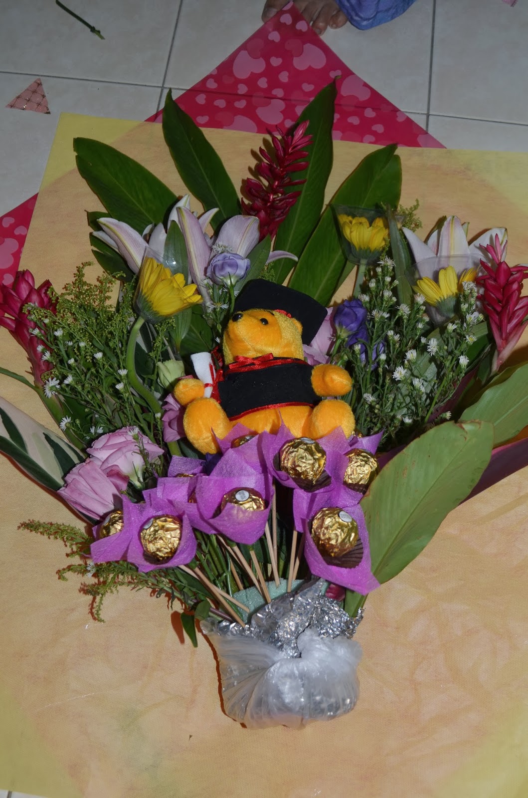 from my garden: Bunga Konvo ( How to make a Flower Bouquet For a ...
