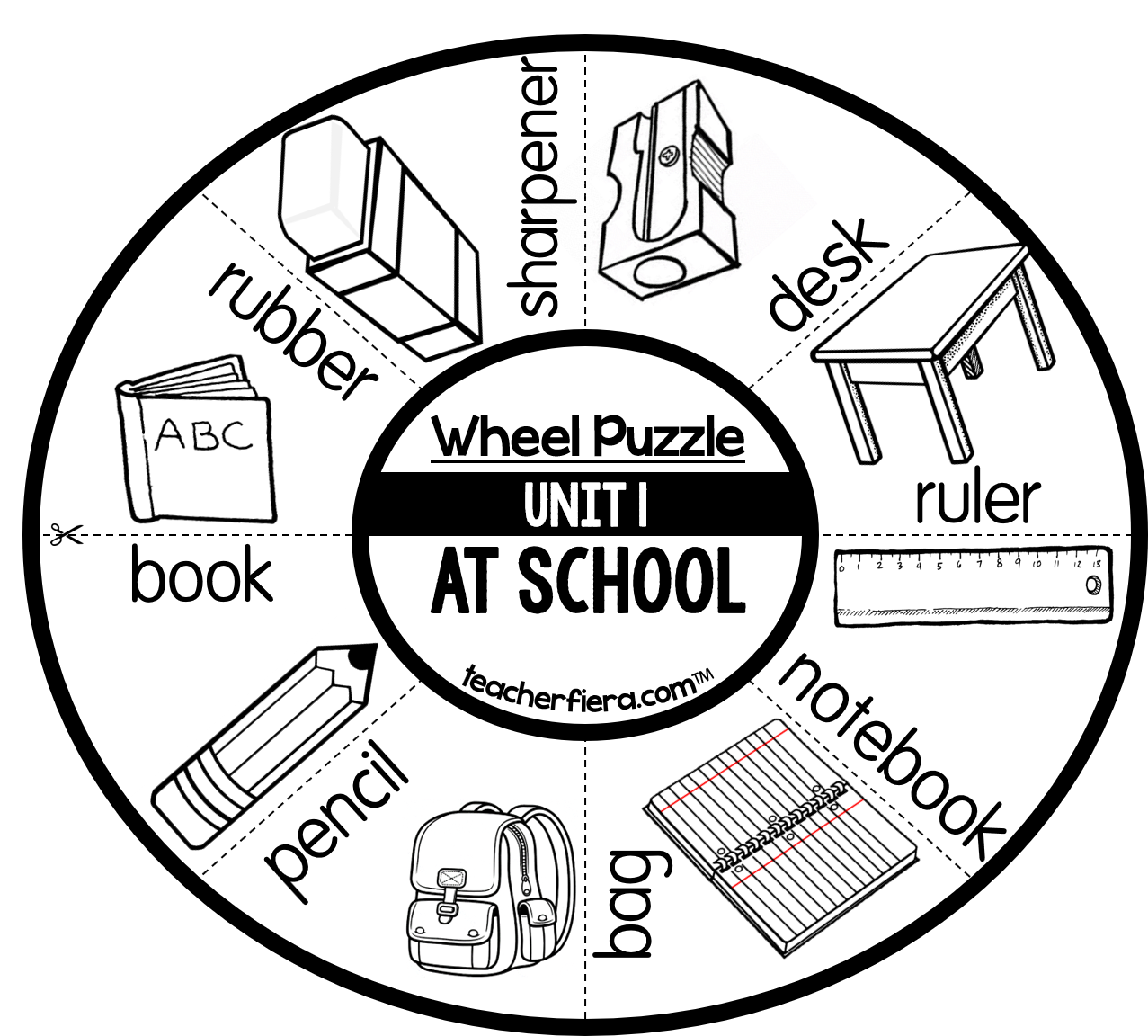 teacherfiera.com: YEAR 1 & 2 WHEEL PUZZLE SET BASED ON UNITS