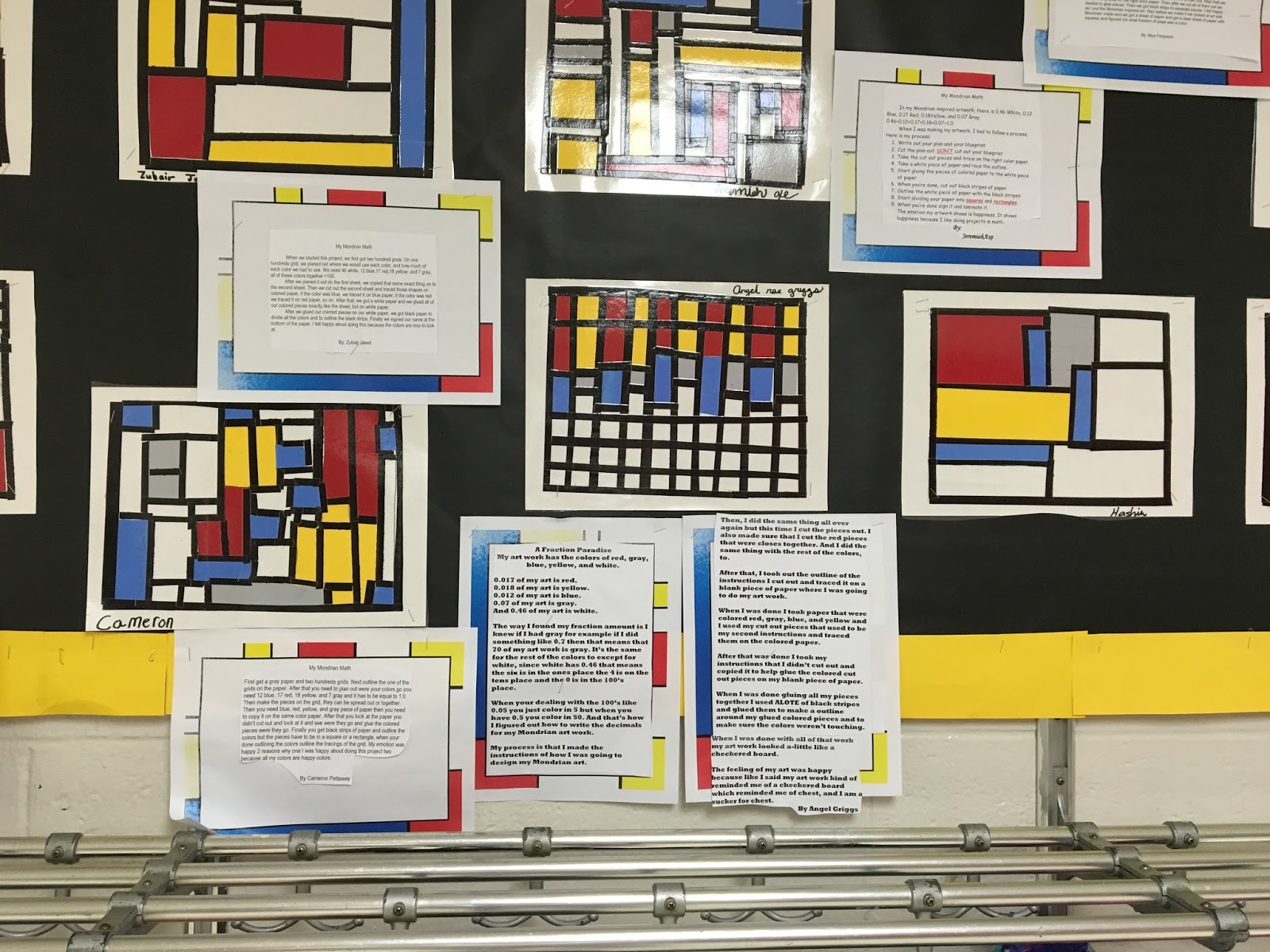 Mondrian Math: Fractions, Decimals, Percents & Blurred Lines - Wild ...
