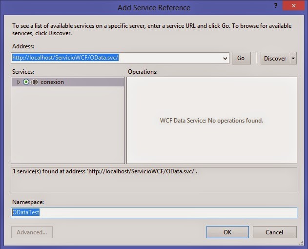 WCF Data Service y Entity framework ~ PABLETORETO WCF Data Service y Entity framework ~ PABLETORETO