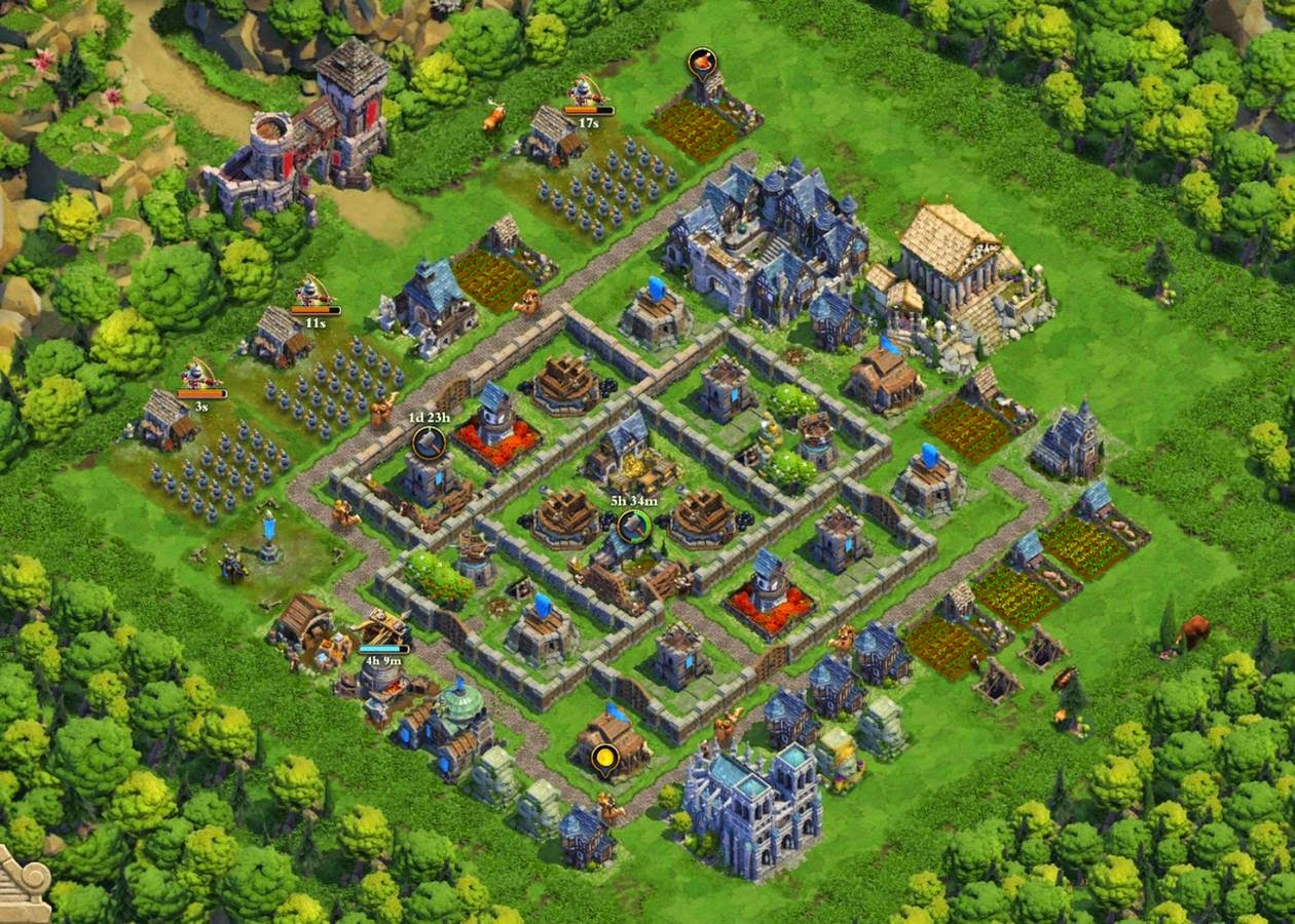 Some Awesome Medieval Age Farming Base Layouts - DomiNations Guides