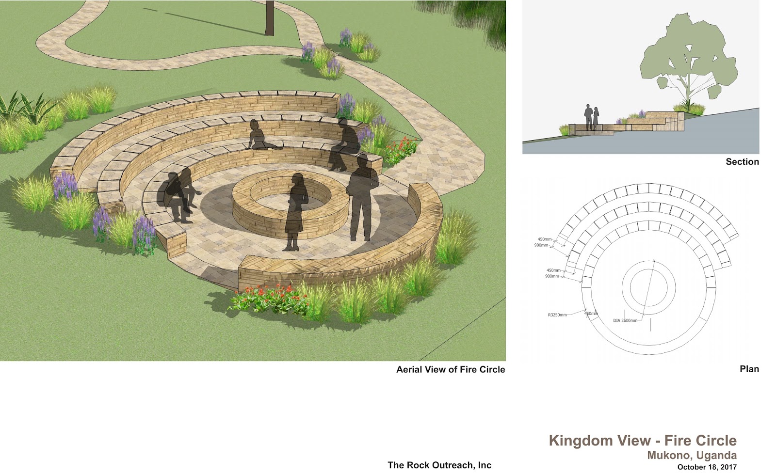 The Rock Outreach: The Vision-Pavilion, Master Plan and Fire Pit