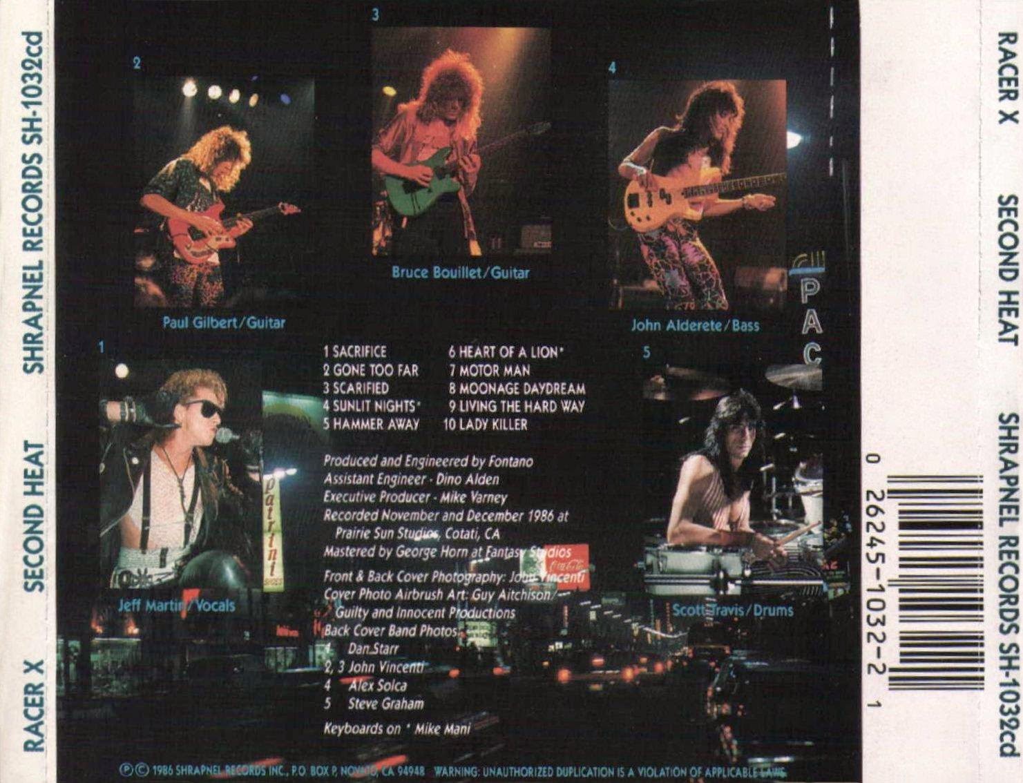 WHERE METAL RULES: RACER X - SECOND HEAT (1987)