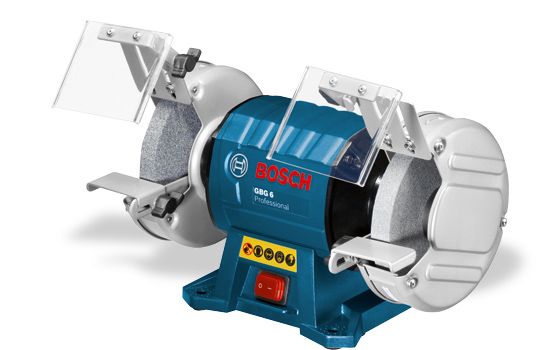 JUAL BENCH GRINDER DOUBLE -WHEELED BOSCH GBG 6 | Supplier Alat Safety ...