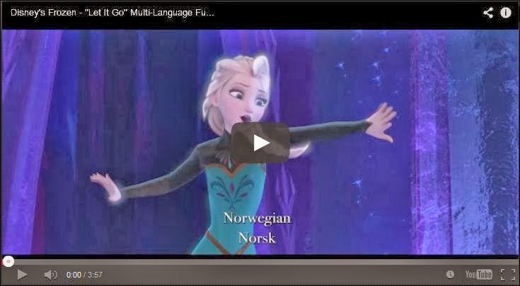 Awesome Videeo: Disney's Frozen - "Let It Go" Multi-Language Full Sequence