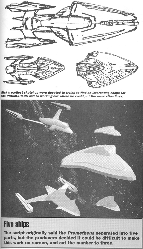 Captain's Blog: Jose Saramago: Prometheus Class Starship - Concept Drawings