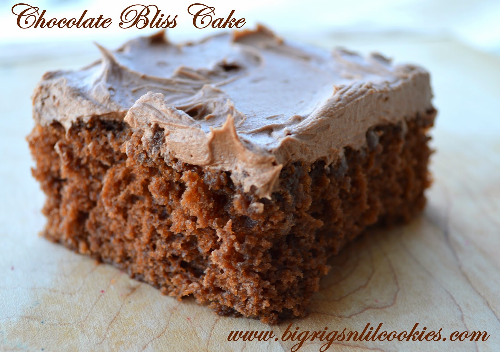 Big Rigs 'n Lil' Cookies: Chocolate Bliss Cake