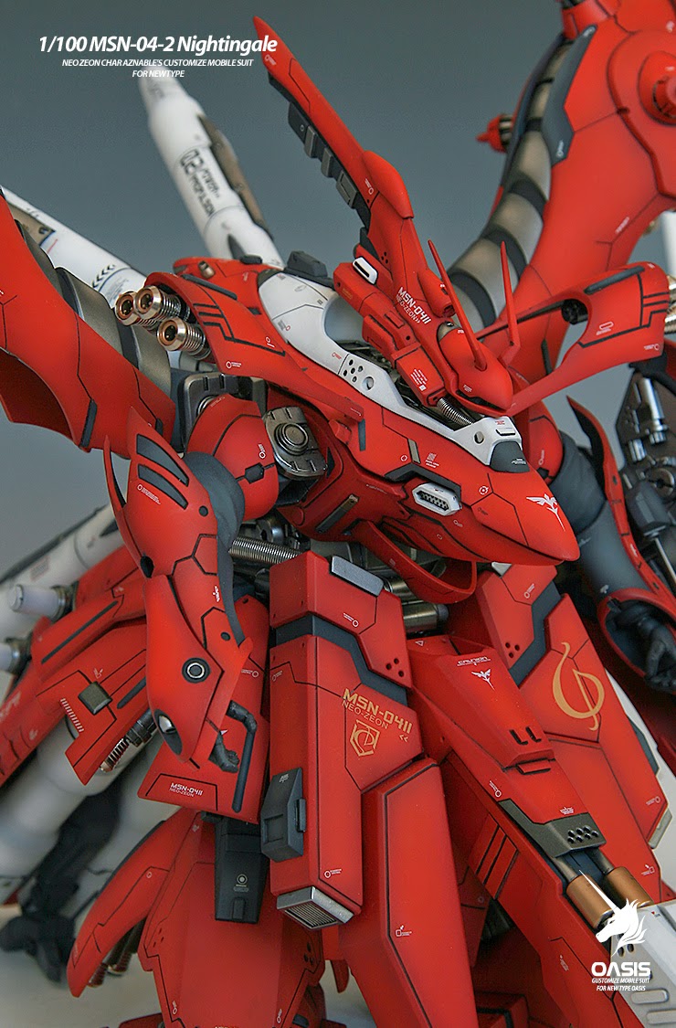 1/100 RC Nightingale - Painted Build - Gundam Kits Collection News and ...