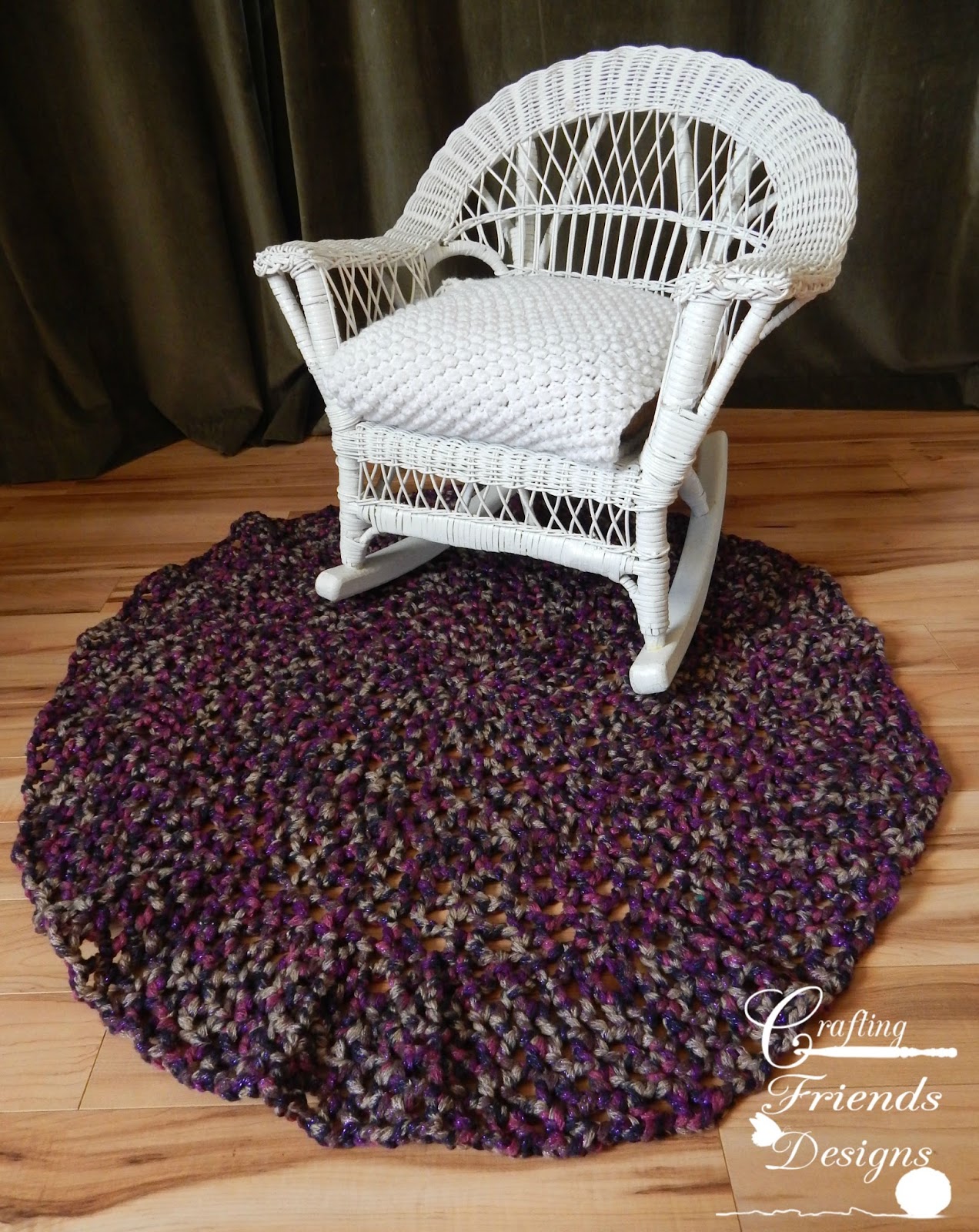 Crafting Friends Designs: Red Heart Twilight Yarn Review and Free Round ...