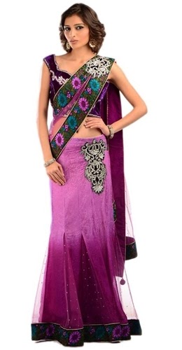 Saree - Fishtail / Fish-Cut / Fish Bottom Saree 2015-2016 - Pakistani ...