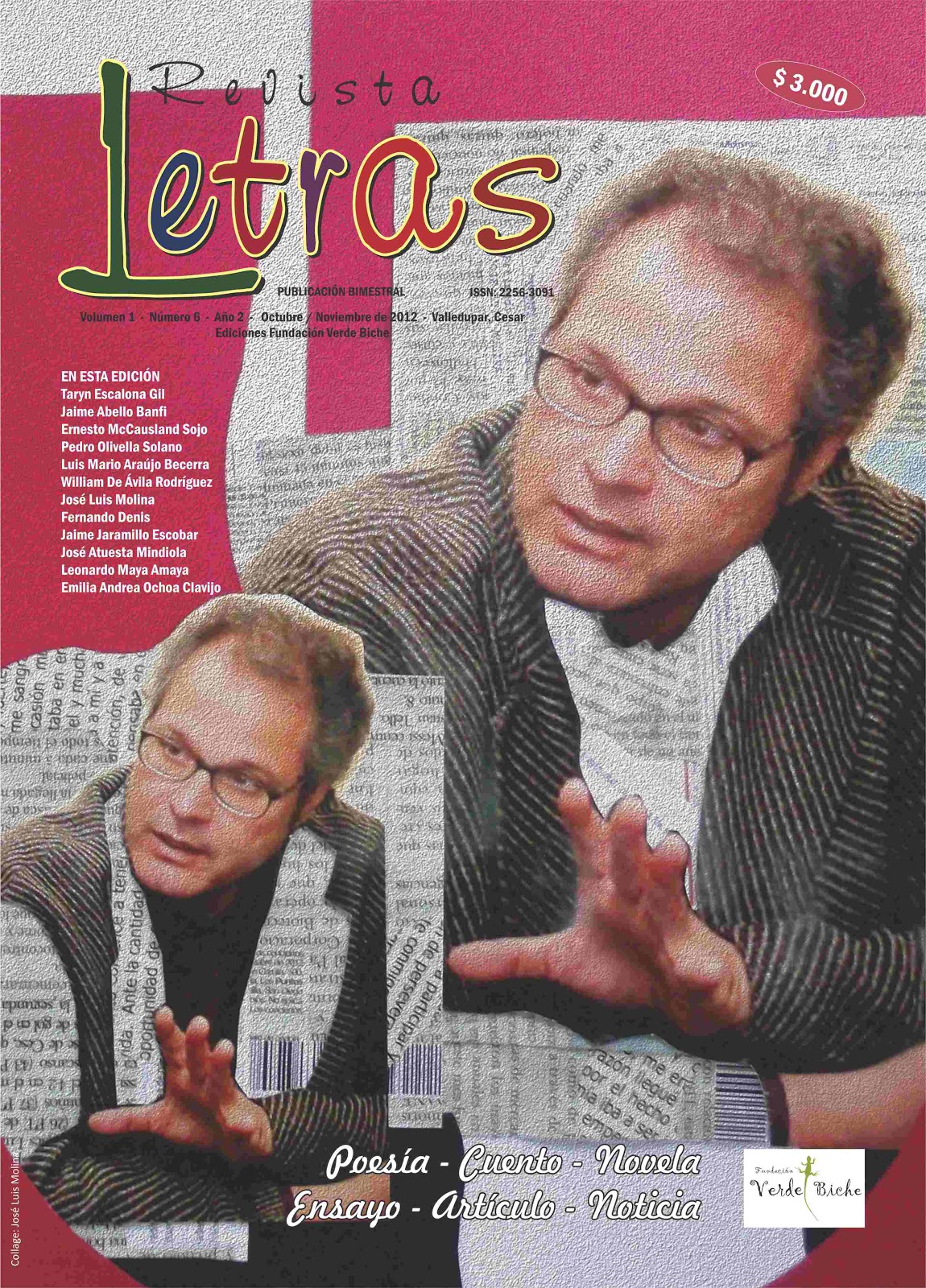 Fundación Verde Biche: Editorial Revista Letras 6