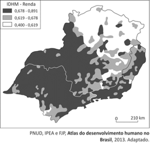Blog de Geografia: Fuvest 2014 - Questão 49 - Considere o mapa do IDHM ...